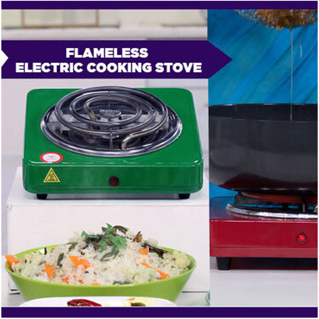 Flameless Electric Cooking stove | 500 watt | Fast Heating – WELLBERG